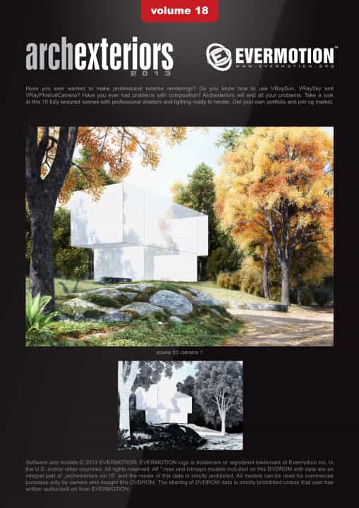 室外别墅场景3D模型（18）-3Dmax素材