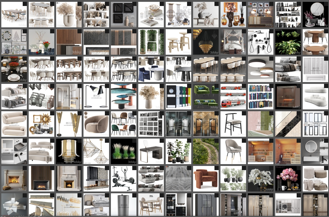 2023年2月3DSKY模型合辑 – 德材质