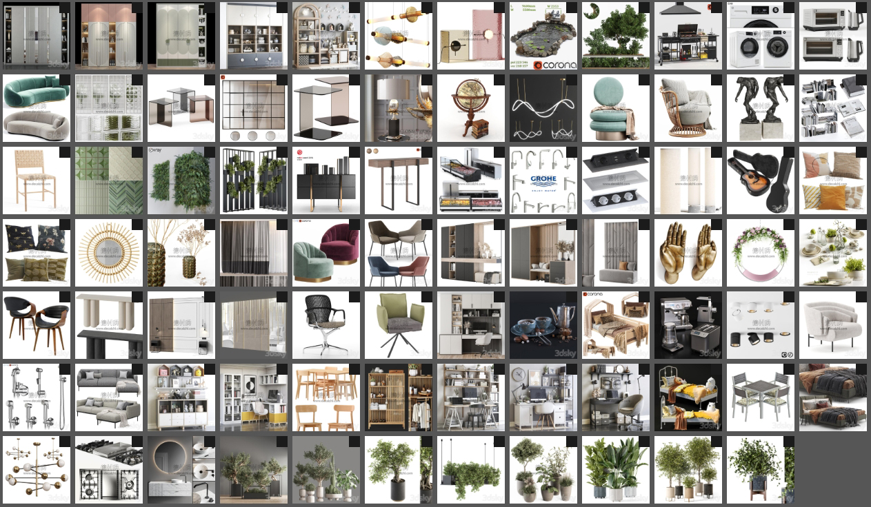 2023年2月3DSKY模型合辑 – 德材质