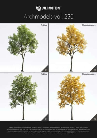 Evermotion – Archmodels Vol.250.252（树木和花草） – 德材质