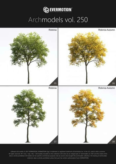 Evermotion – Archmodels Vol.250.252（树木和花草） – 德材质