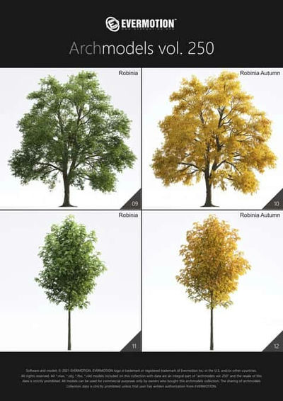 Evermotion – Archmodels Vol.250.252（树木和花草） – 德材质