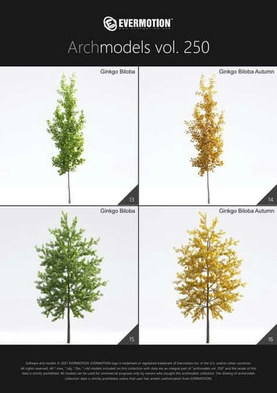 Evermotion – Archmodels Vol.250.252（树木和花草） – 德材质