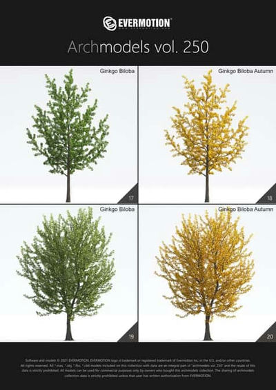 Evermotion – Archmodels Vol.250.252（树木和花草） – 德材质