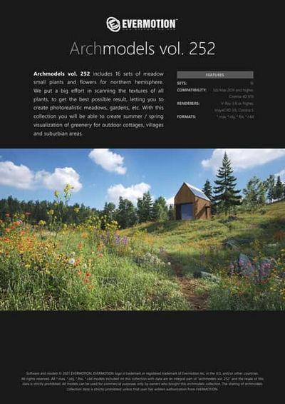 Evermotion – Archmodels Vol.250.252（树木和花草） – 德材质