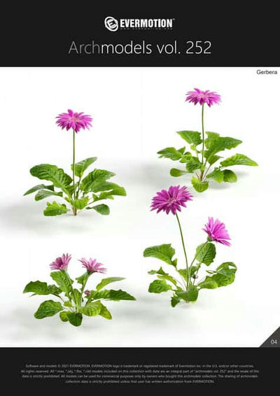 Evermotion – Archmodels Vol.250.252（树木和花草） – 德材质